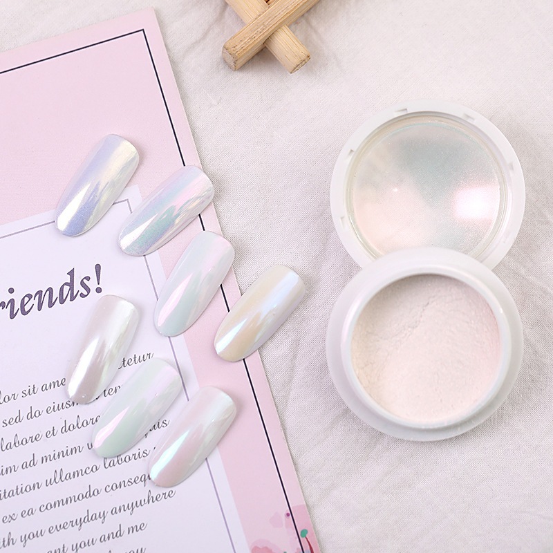 Jual Nail Art Unicorn Mermaid Nail Pearl Shell Chrome Powder, Bubuk ...