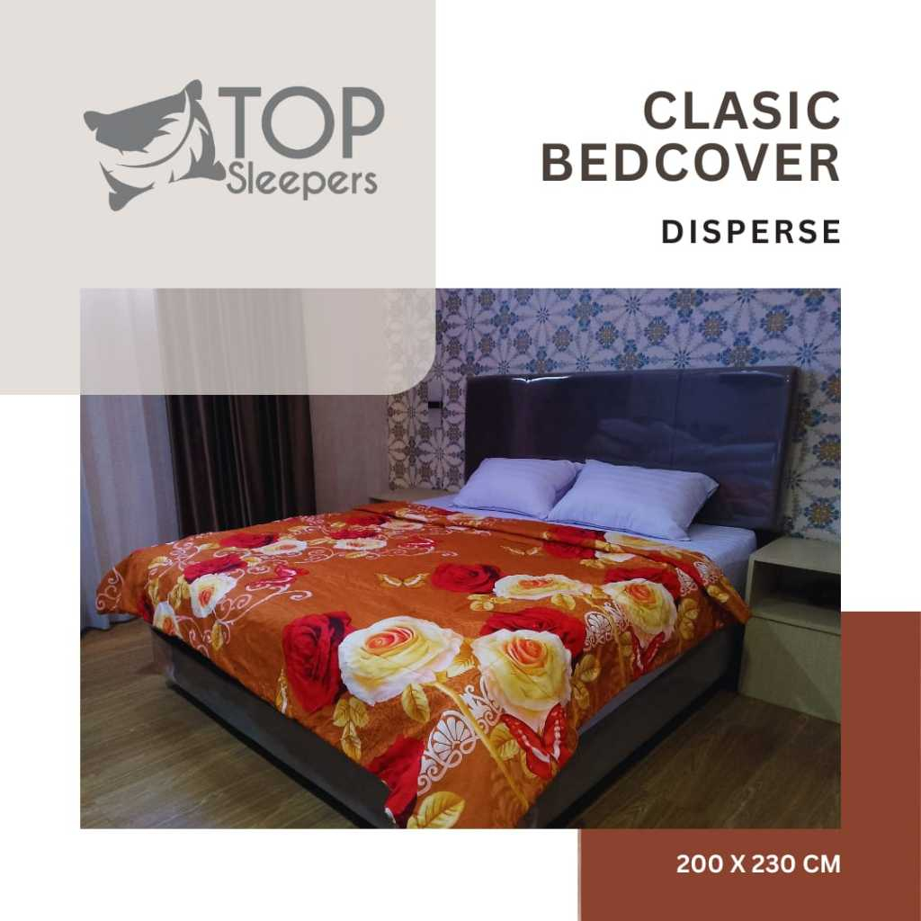 Jual Bed Cover Top Slepeers Motif Bunga Flower (200X230) Tanpa Seprei | Shopee Indonesia