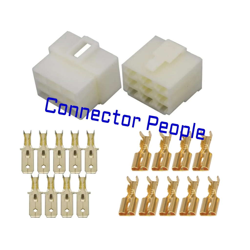 Jual Socket 9 Pin Besar + Skun / Soket Motor / Konektor /Kabel Motor ...