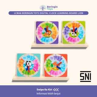 Jual Beringin Toys - Digital Clock Learning Board Jam Dinding Kayu ...