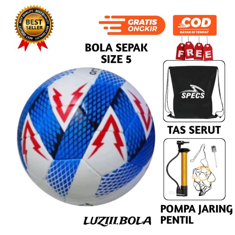 Jual Bola Sepak Size 5 Ball Outdoor Bonus Tas Serut Pompa dan Jaring ...
