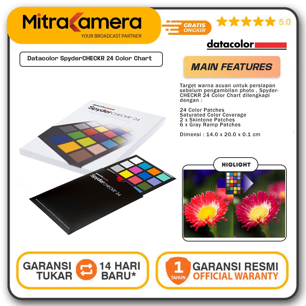Jual Datacolor SpyderCHECKR 24 Color Chart | Shopee Indonesia