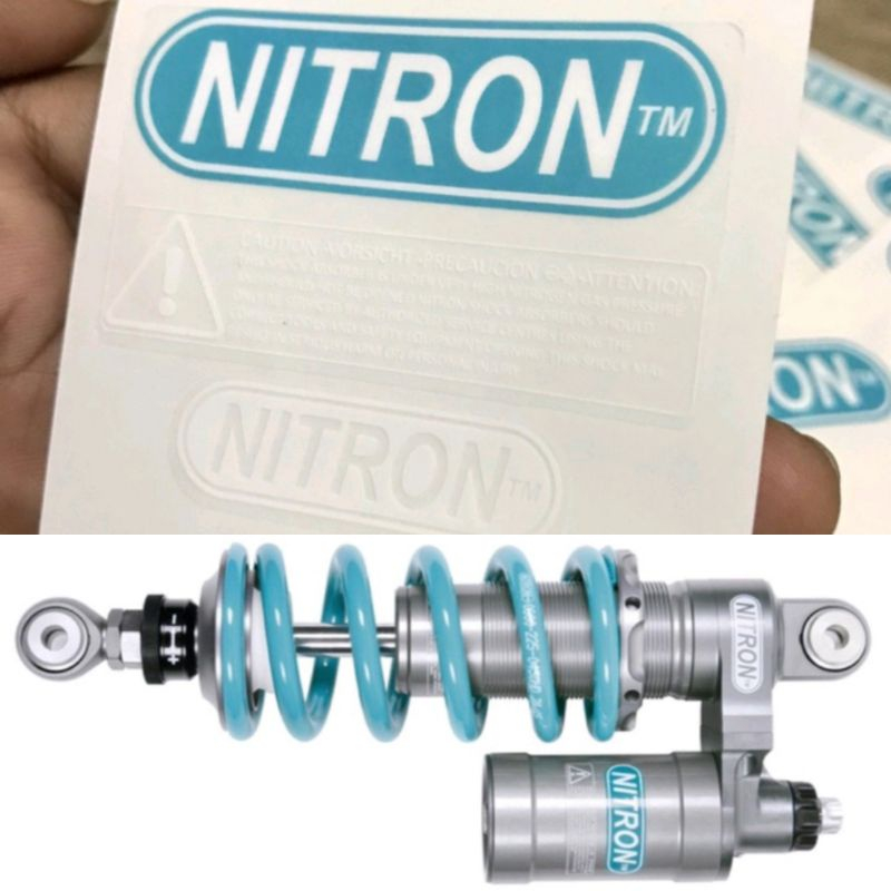 Jual Sticker Stiker Shock NITRON Transparan 1 set | Shopee Indonesia