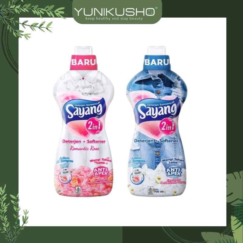 Jual SAYANG 2 in 1 Liquid Detergent + Pelembut Softener Botol 700 ml ...