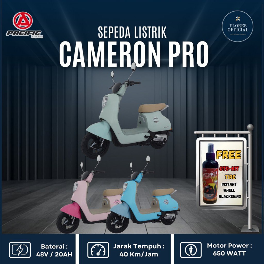 Jual SEPEDA LISTRIK PACIFIC CAMERON PRO | Shopee Indonesia