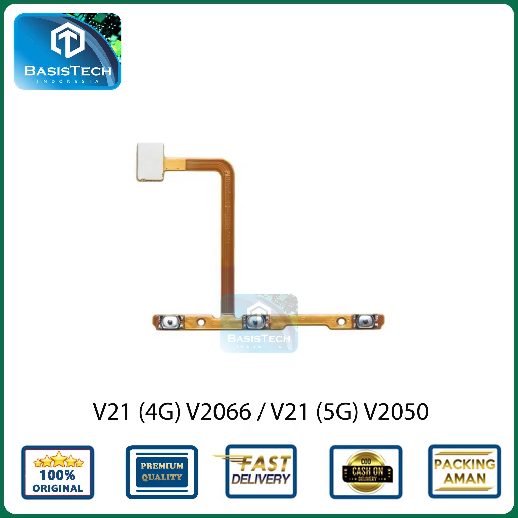 Jual FLEXIBLE ON OFF VOLUME VIVO V21 4G 5G ORIGINAL QUALITY | Shopee Indonesia