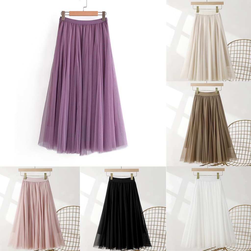 Jual Rok tutu dewasa / Tiga lapis tulle / rok jaring 7/8 / korean style ...