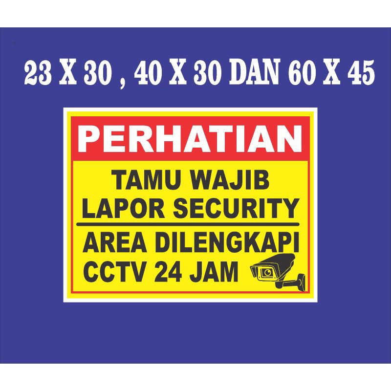 Jual STIKER TAMU WAJIB LAPOR SECURITY | Shopee Indonesia Jual STIKER TAMU WAJIB LAPOR SECURITY | Shopee Indonesia