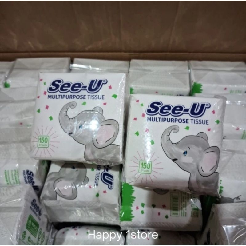 Jual Tissue See-U Multipurpose Pop Up Gajah Series 1 Dus isi 48 pack ...