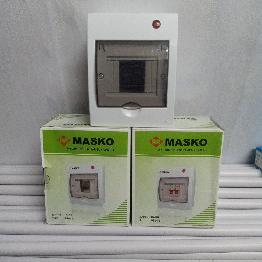 Jual MASKO Box MCB 4 Group Grup + Lampu Indikator IB / OB Inbow ...