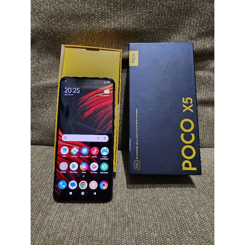 Jual Poco X5 5g ram 8g rom 256gb lengkap normal pakai | Shopee Indonesia