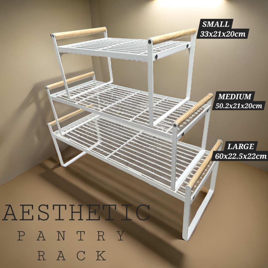 Jual Rak Dapur Serbaguna Multifungsi - Aesthetic Pantry Rack | Shopee ...