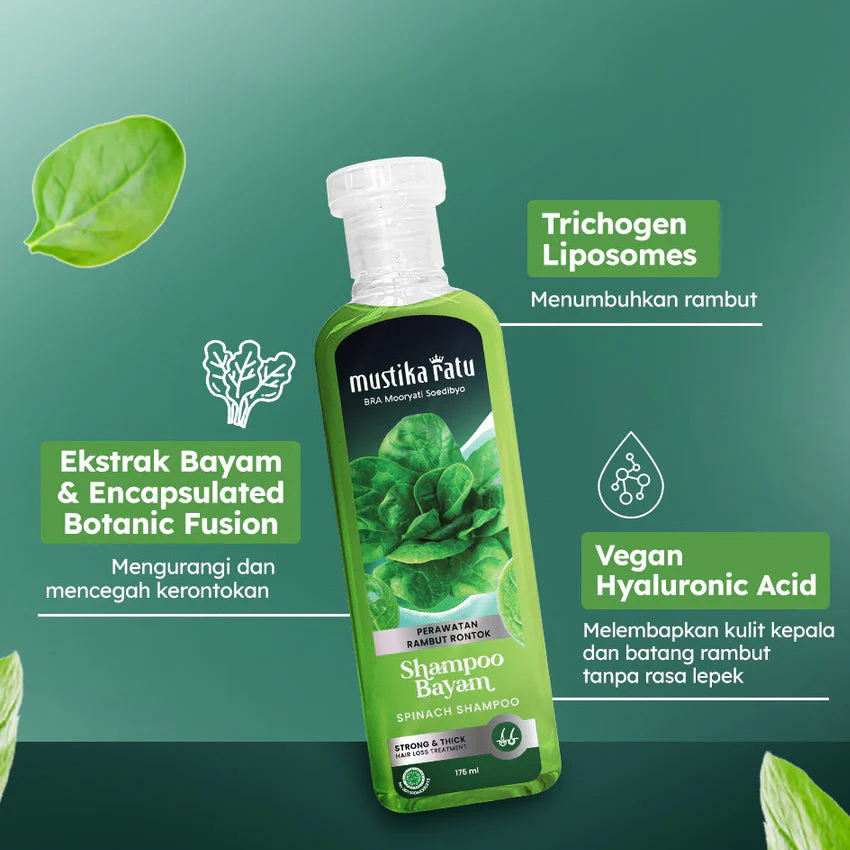 Jual ☑️ YK ☑️ MUSTIKA RATU Shampoo Bayam 175ml sampo bayam | Shopee ...