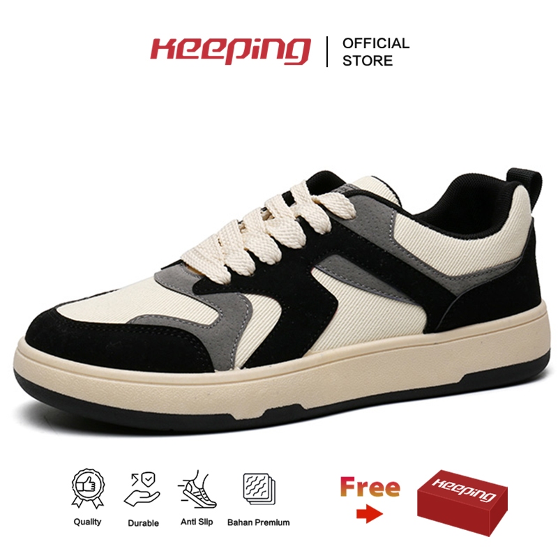 Jual Keeping Sepatu Sneaker Pria 41 Size Outdoor Sepatu Kanvas Casual ...