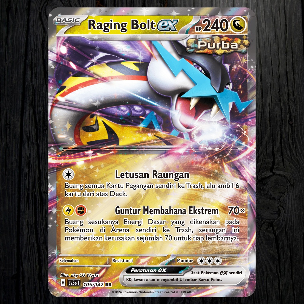 Jual Raging Bolt EX HOLO / FOIL sv5s RegH Paradoks Andalan - NAGA ...