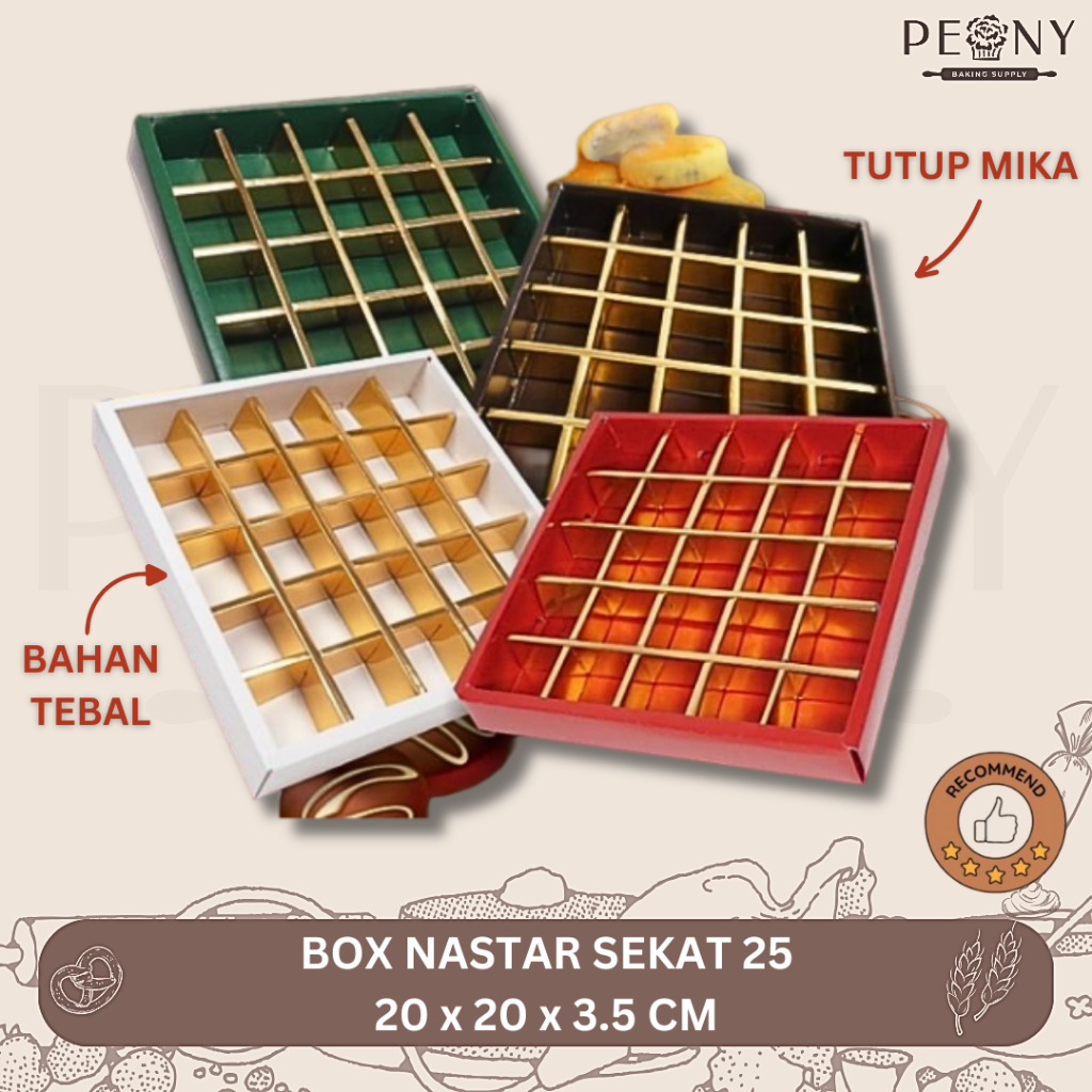 Jual (3PCS)BOX NASTAR SEKAT 25 WARNA / BOX SEKAT / PACKAGING / BOX ...