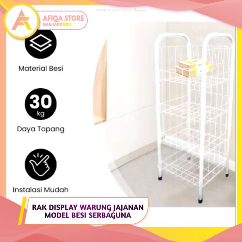 Jual RAK DISPLAY WARUNG JAJANAN MODEL BESI / Rak chiki Jombo | Shopee ...
