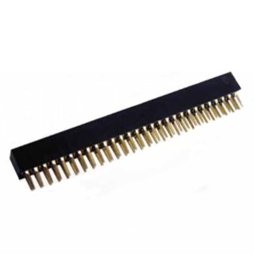 Jual PIN HEADER STRIP FEMALE DOUBLE ROW 2X40 2.54MM BLACK HITAM Double Row | Shopee Indonesia