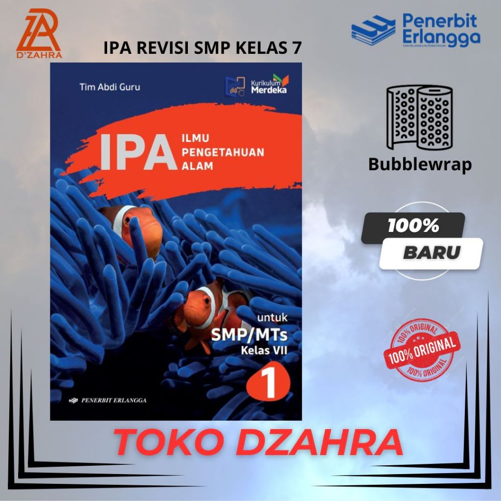 Jual BUKU ERLANGGA IPA SMP KELAS 7 KURMER | Shopee Indonesia
