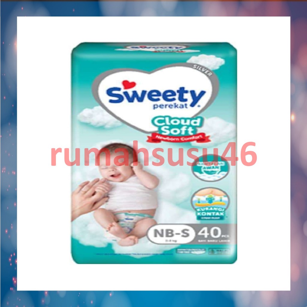 Jual Sweety Silver Comfort NB - S40 Popok Tipe Perekat | Shopee Indonesia