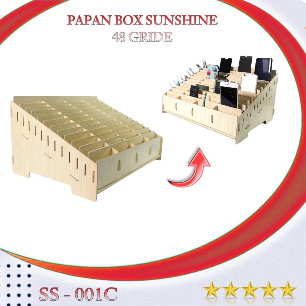 Jual PAPAN BOX/RAK KAYU PHONE CELL TOOLS MANAGEMENT SUNSHINE SS - 001C ...