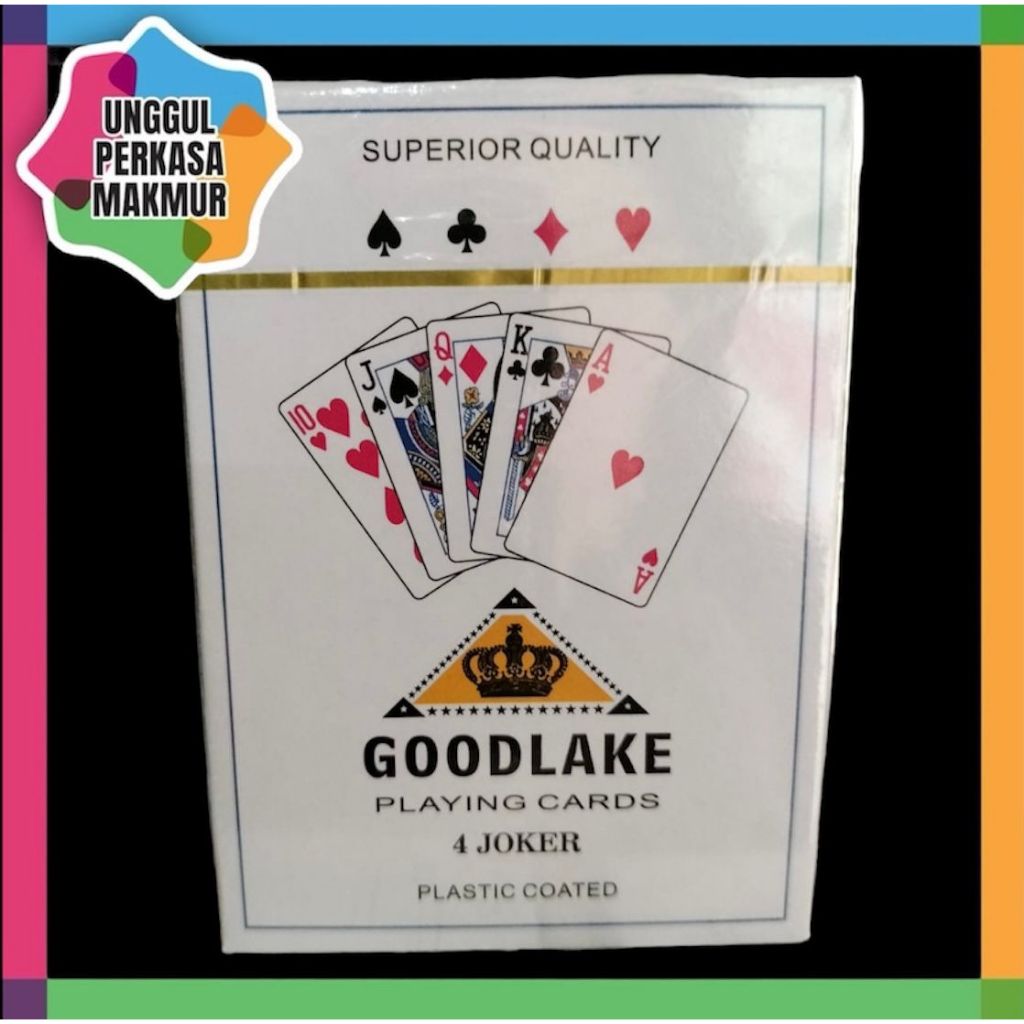 Jual Kartu Remi Goodlake Playing Card Good Lake Plastik Kertas Superior Quality Game Merah Biru ...