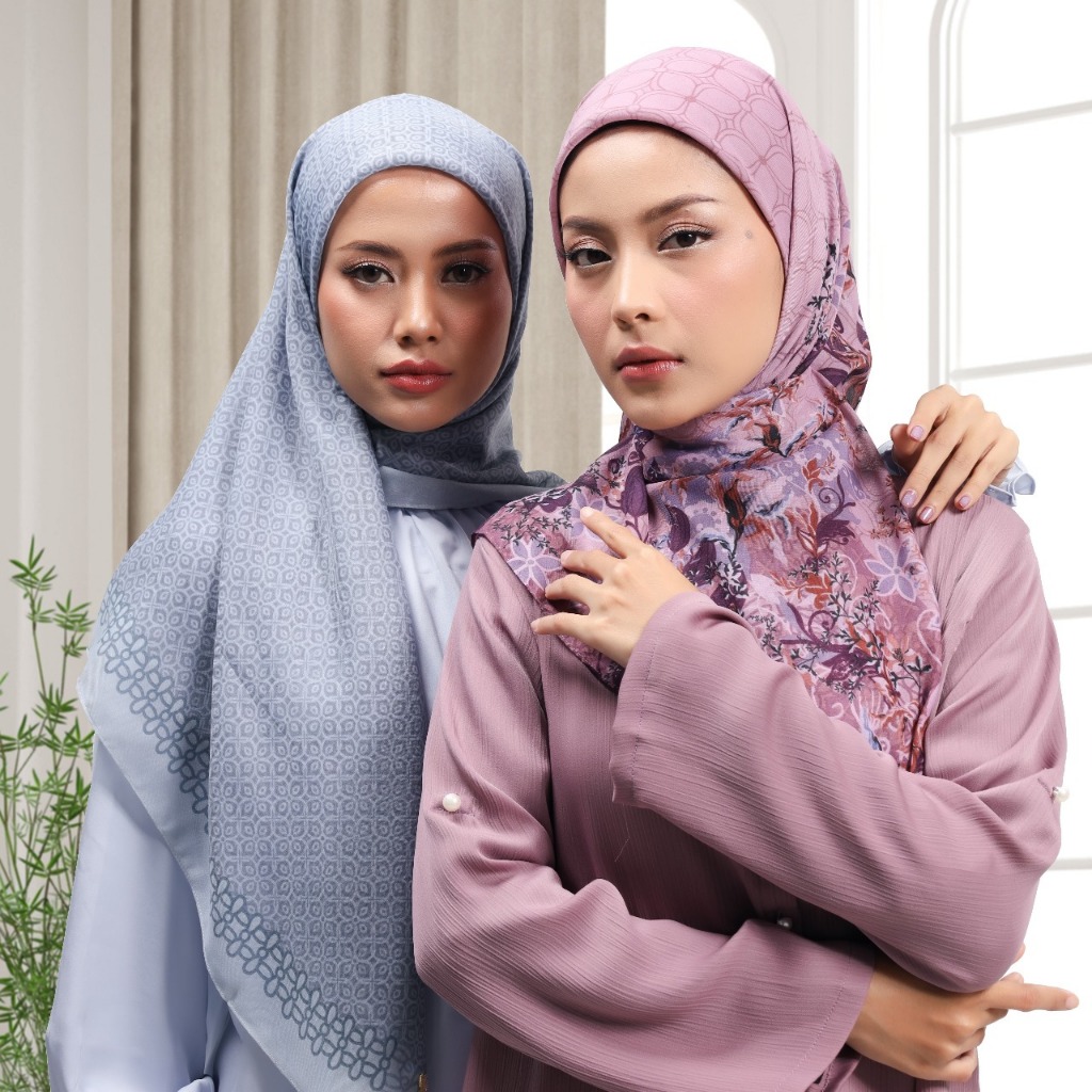 Jual Umama Scarf - Kerudung Motif Jilbab Segi Empat Hijab Daily Segi ...