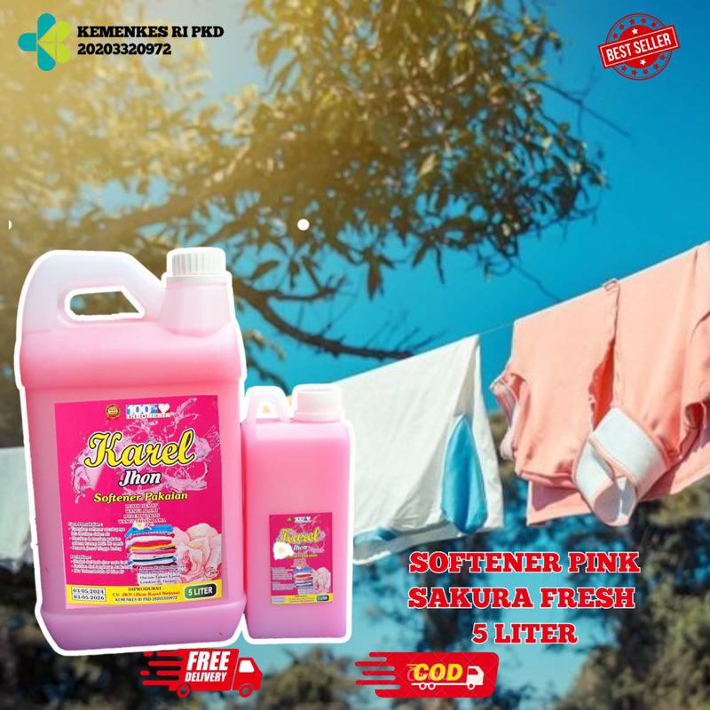 Jual FLASH SALE !! Softener Laundry Pink Karel Jhon Professional ...