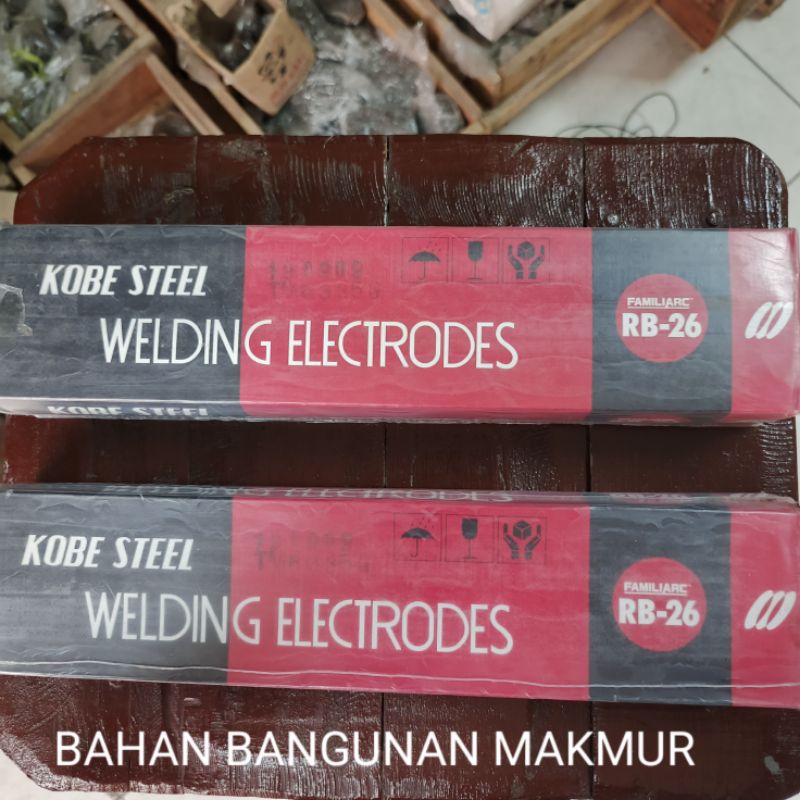 Jual 5 KG KAWAT LAS KOBE STEEL WELDING ELECTRODES RB 26 2,6 MM | Shopee Indonesia