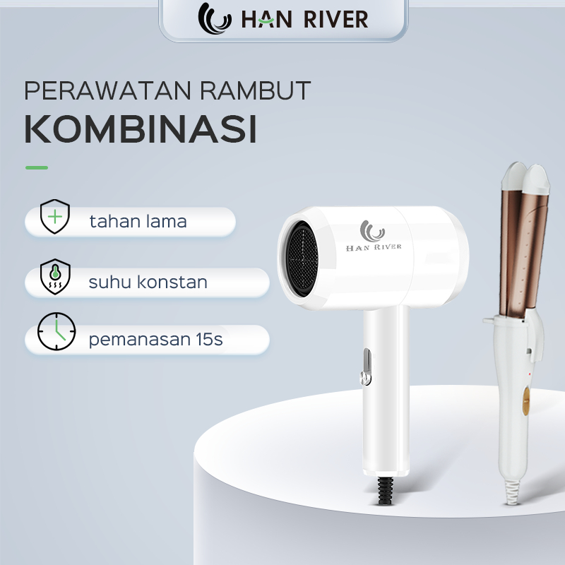 Jual HAN RIVER Hair Dryer 2 in 1 Paket Hemat Perawatan Rambut Ion ...