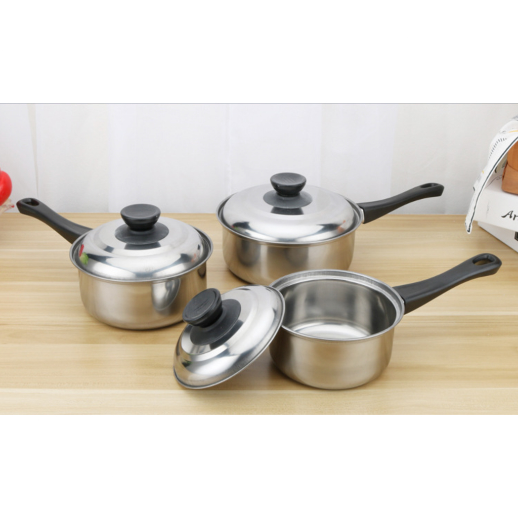 Jual Panci Set Stock Pot Panci Susu Mini Stainless Steel Panci Sup Soup ...
