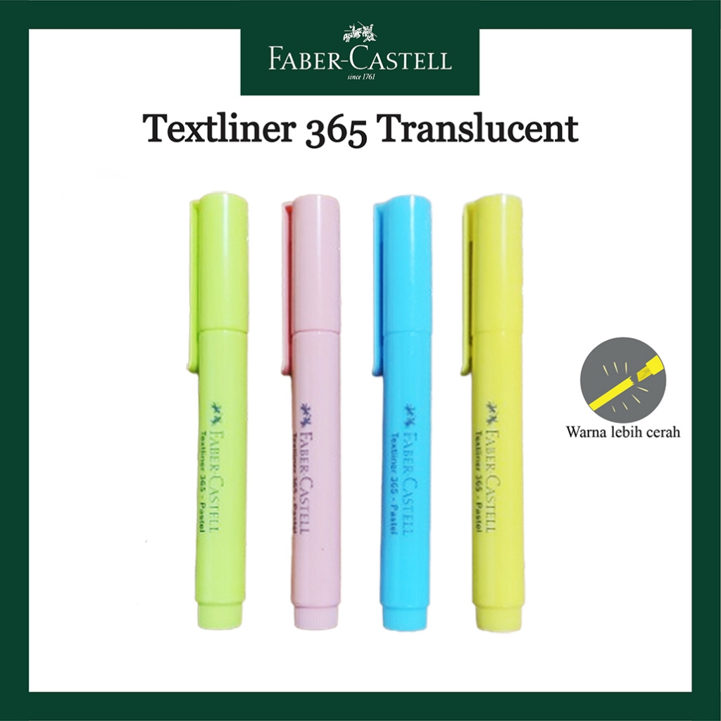 Jual Textliner Faber Castell 365 Pastel / Highlighter Pen Faber Castell ...