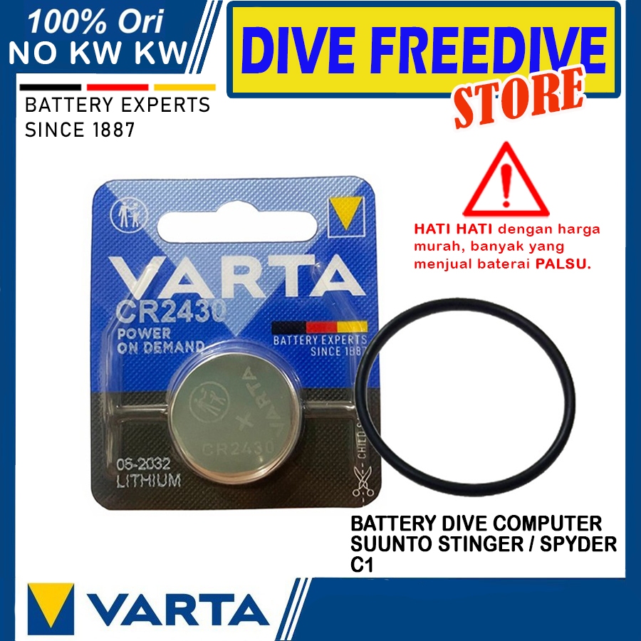 Jual Battery Replacement Kit Varta CR2430 Dive Computer Suunto Stinger ...
