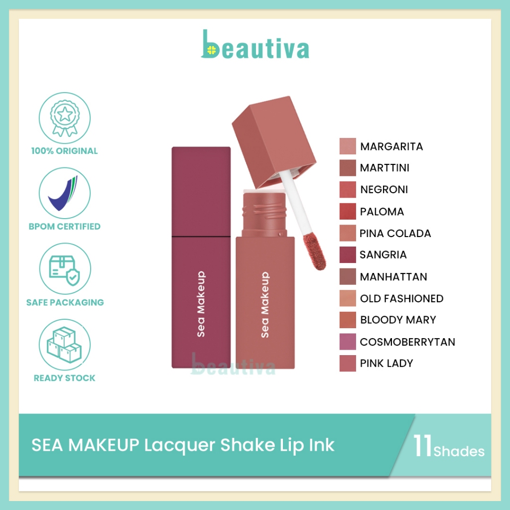 Jual SEA MAKEUP Lacquer Shake Lip Ink | Shopee Indonesia