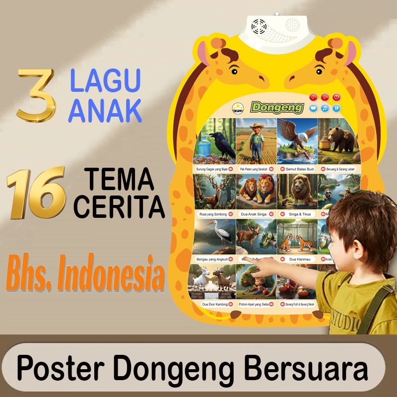 Jual Poster Dinding Cerita Anak Donggeng Bersuara | Shopee Indonesia