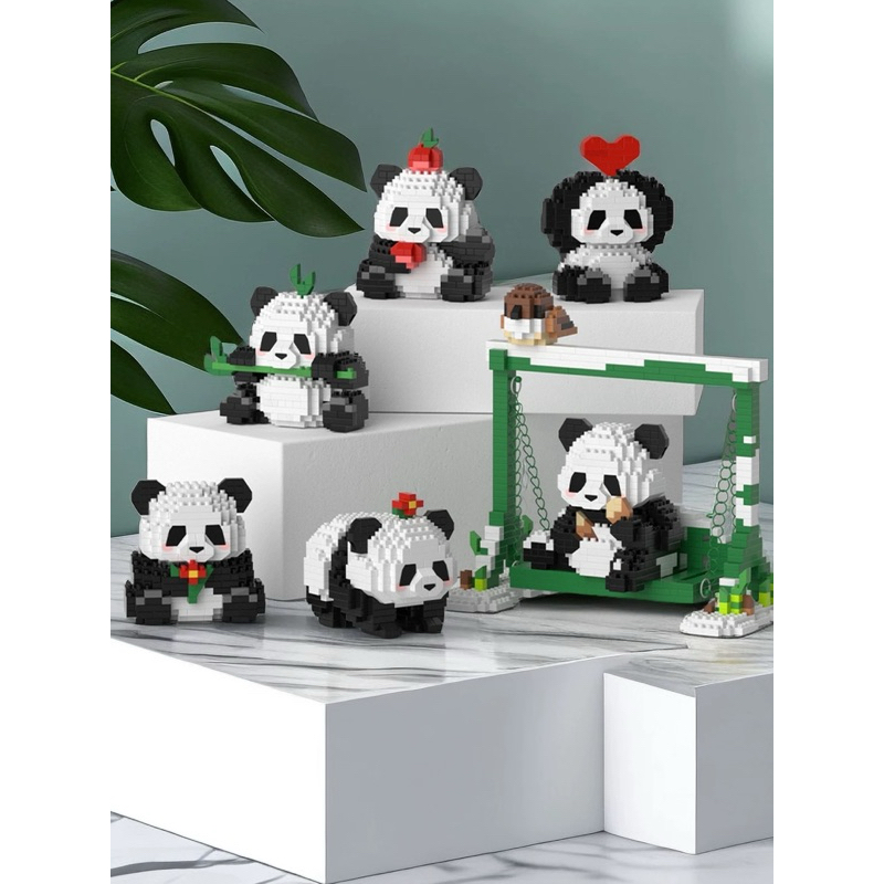 Jual Giant Panda Building Block Model Block Brick Bangunan Partikel ...