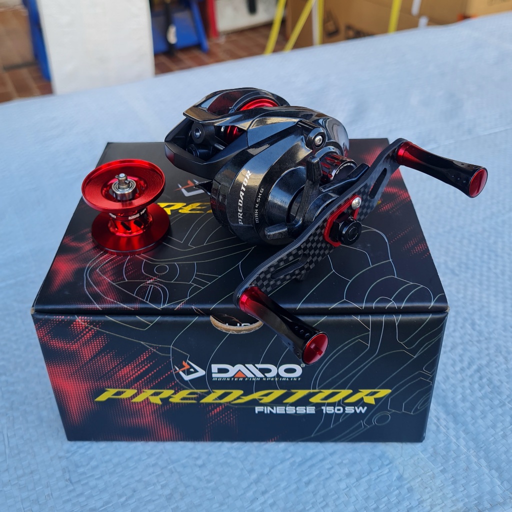 Jual reel BC daido predator finesse SW 150 bonus spool | Shopee Indonesia