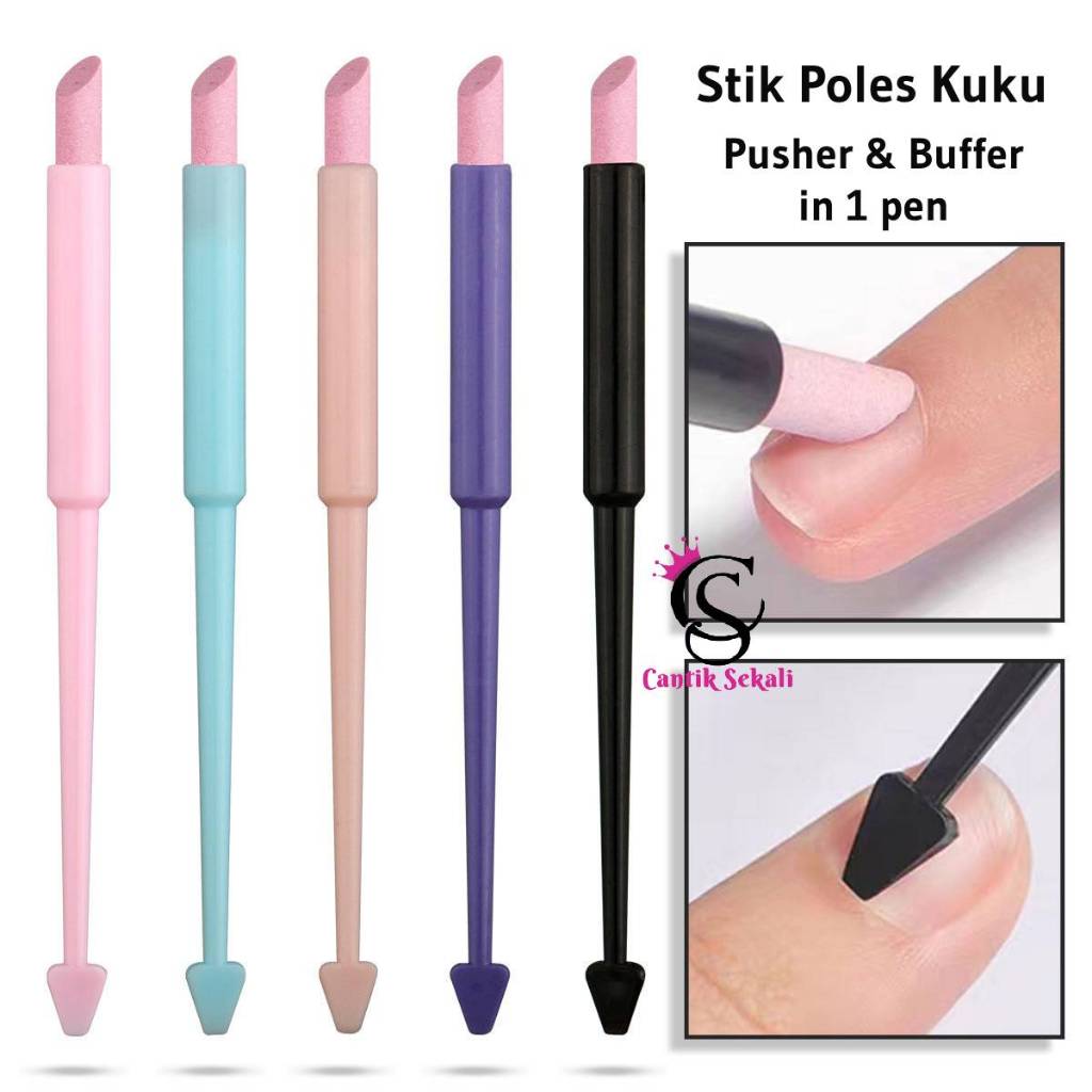 Jual Pen Buffer Pen Pusher Nail Stick poles kuku 2 in 1 | Jauh lebih ...