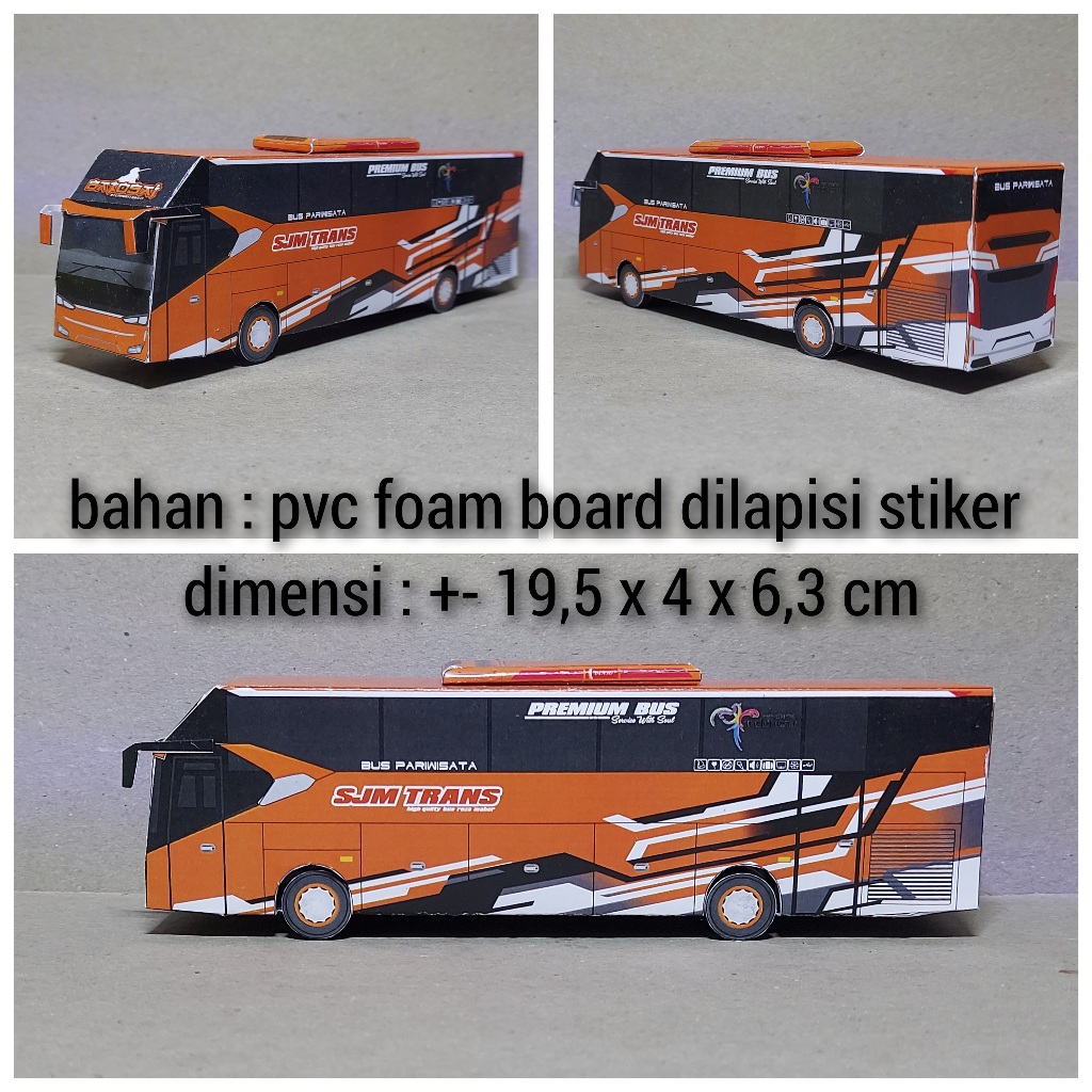 Jual Miniatur Bus SJM Trans Batosai | Shopee Indonesia