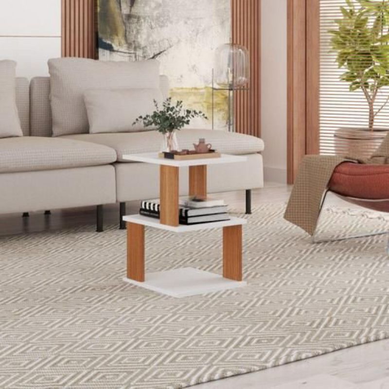 Jual Meja Nakas Susun 3 Tier Table Wood and Board | Shopee Indonesia