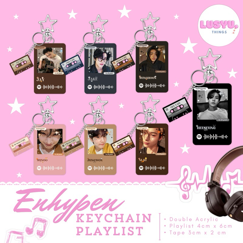 Jual KEYCHAIN ENHYPEN playlist ver jay jake sunghoon sunoo jungwon ni ...