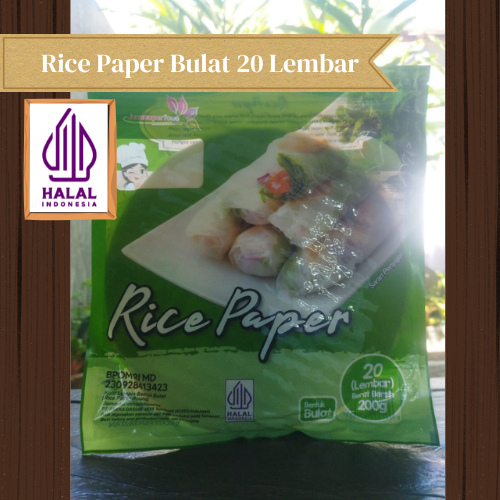 Jual JAVA SUPER FOOD Rice Paper Bulat 20 Lembar / Halal / Kulit Lumpia ...