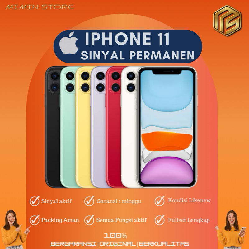 Jual iPhone 11 64GB/128GB/256GB (imei terdaftar) Fullset Seken Normal Mulus Likenew 100% ...