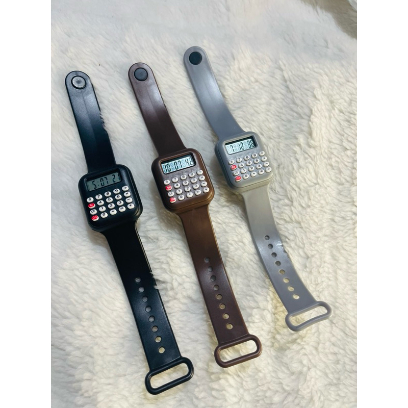 Jual Jam Tangan Anak Digital Kalkulator Kotak MURAH KEREN | Shopee ...