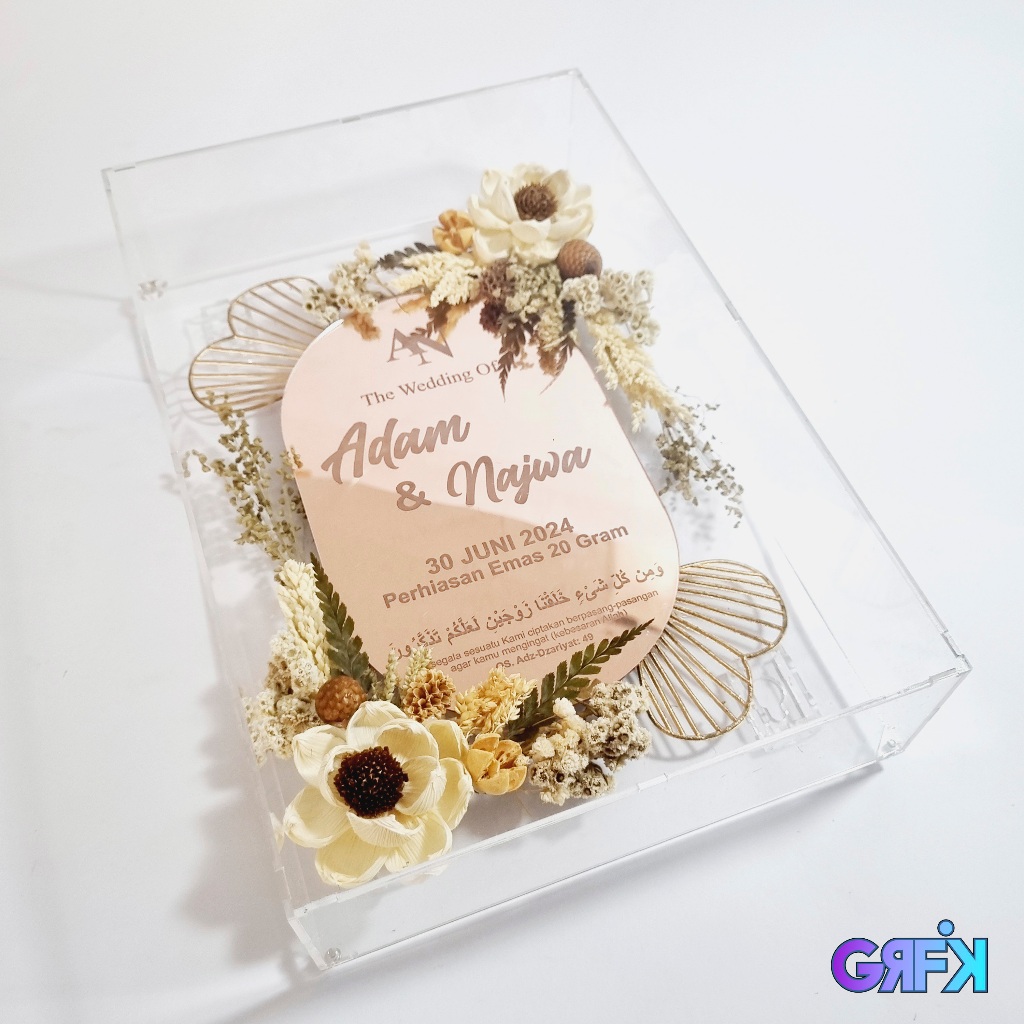 Jual Box Mahar Akrilik / Acrylic Premium / Bingkai Mahar Akrilik ...
