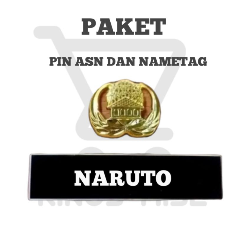 Jual PAKET HEMAT (Pin ASN dan Nametag) | Shopee Indonesia