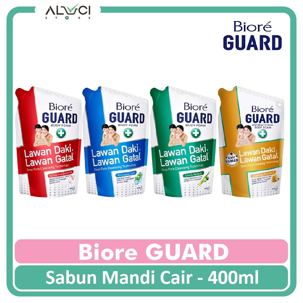 Jual Biore GUARD Antibacterial Body Foam Sabun Mandi Cair Refill 400ml | Shopee Indonesia