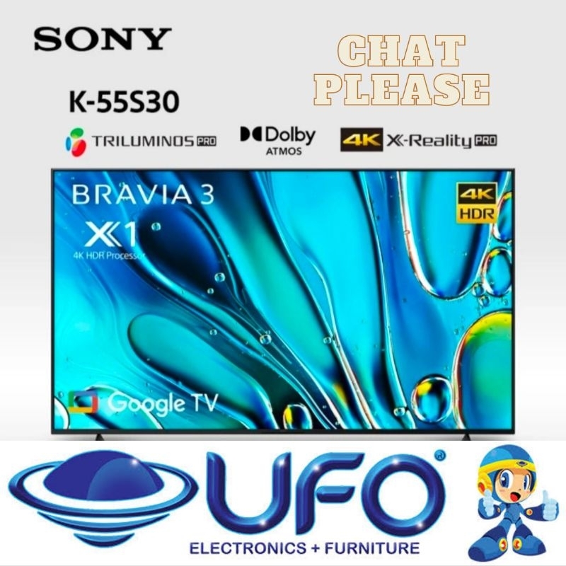 Jual SONY K 55S30 & K 65S30 BRAVIA 3 LED TV 55 & 65 INCH | Shopee Indonesia