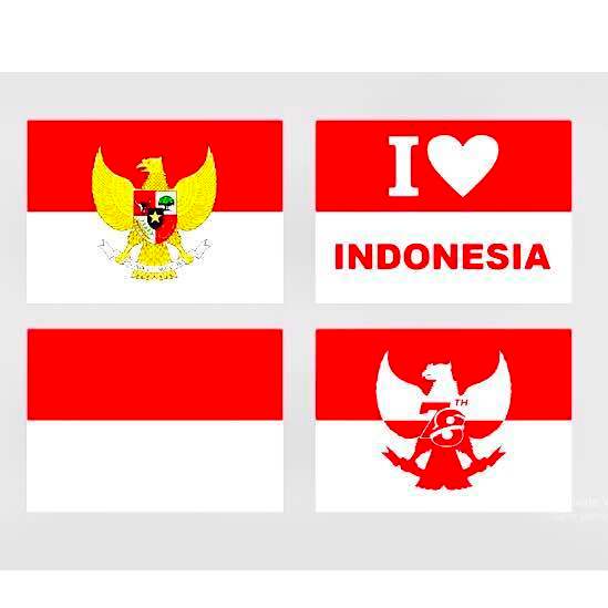 Jual ACCS Stiker Pipi Bendera Sticker Merah Putih Sticker Bendera ...