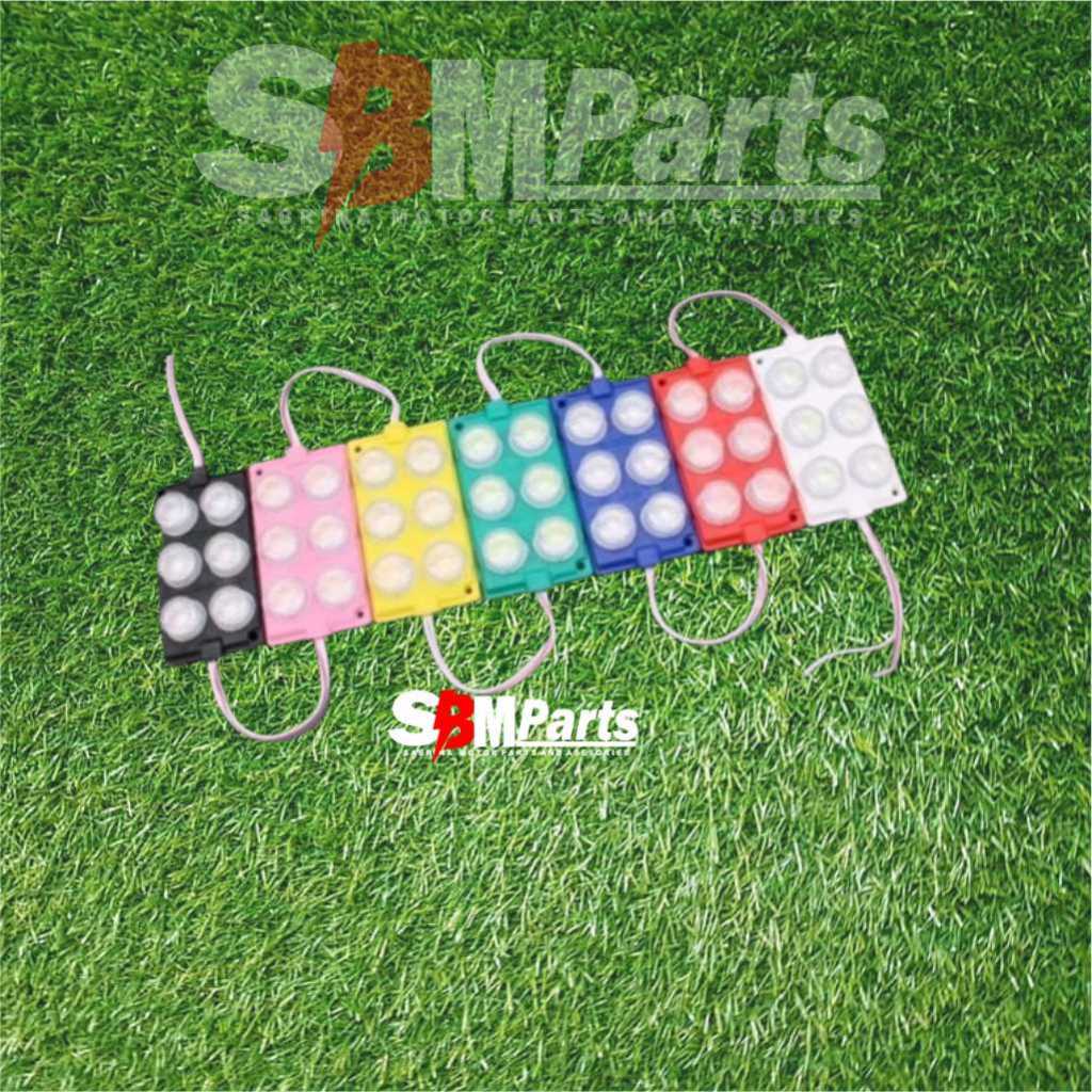 Jual Lampu LED Module 6 Mata Besar Pendek Short 3 Watt 12 Volt | Shopee ...